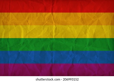 Rainbow Flag Pattern On Paper Texture Stock Photo 206993152 | Shutterstock