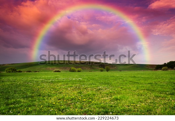 Rainbow Storm Stock Photo 229224673 | Shutterstock