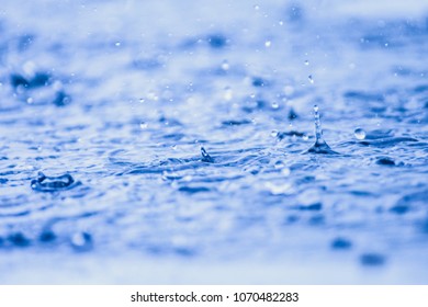 Rain Drops Falling On Floorbackground Stock Photo (Edit Now) 1028711545