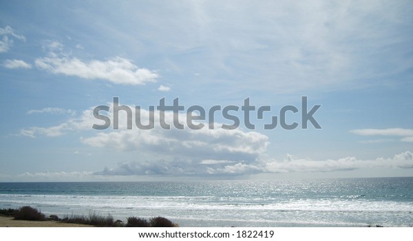 Raining Cloud Over Ocean Stock Photo 1822419 | Shutterstock