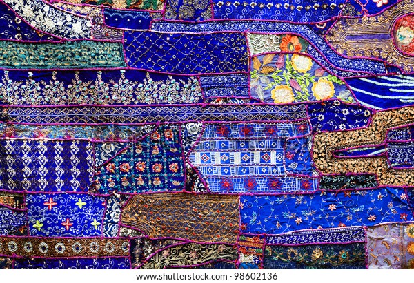 Rajasthani Indian Patchwork Wall Cloth Stock Photo (Edit Now) 98602136