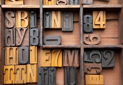 Antique Wooden Letters, an Abstract Photo by sirylok