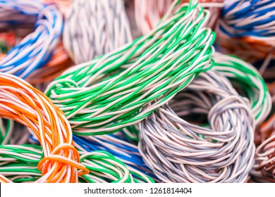 Random Weaving Colored Wire Close Multicolored Stock Photo 1261814404 ...