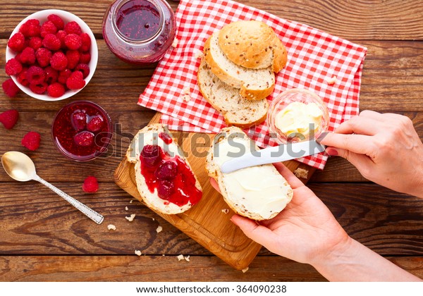 Raspberry Jam Smear Stock Photo 364090238 | Shutterstock