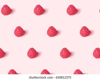 Raspberry Pink Background Berry Pattern Stock Photo 650812375 ...