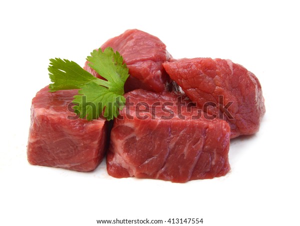 Raw Casserole Stewing Beef Diced Stock Photo (Edit Now) 413147554