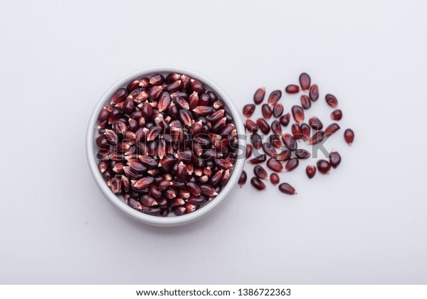 Raw Organic Ruby Red Popcorn Bowl Stock Photo 1386722363 | Shutterstock
