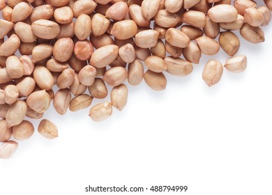 Raw Peanut Kernel On White Background Stock Photo 488794999 | Shutterstock
