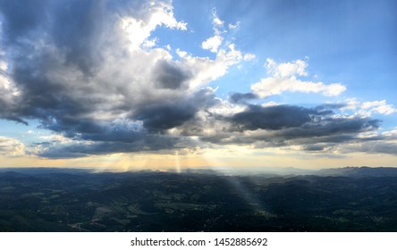 Ray Light Going Through Clouds Afternoon Stock Photo 1452885692 ...