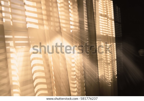 Rays Light Breaking Through Curtains Stock Photo 581776237 | Shutterstock