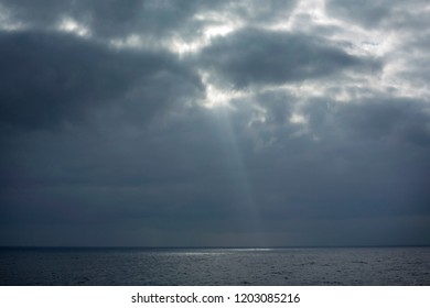 Rays Light Through Clouds Falling On Stock Photo 1203085216 | Shutterstock