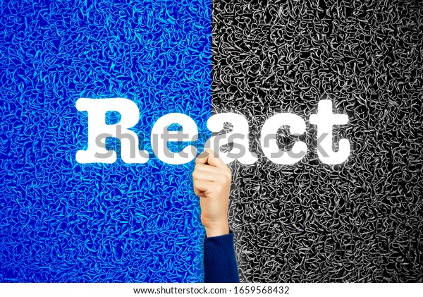 React Front End Programming Language Concept Stock Photo 1659568432 ...