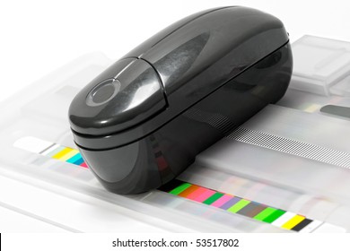Reading Colored Chart Pattern Spectrometer Making Stock Photo 53517802 ...