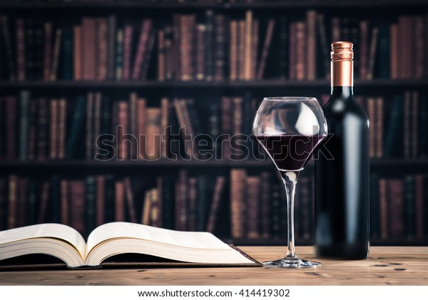 Reading Wine Stock Photo (Edit Now) 414419302