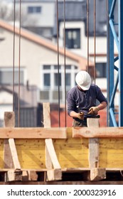 Real Construction Worker Working On High Stock Photo 2000323916 ...