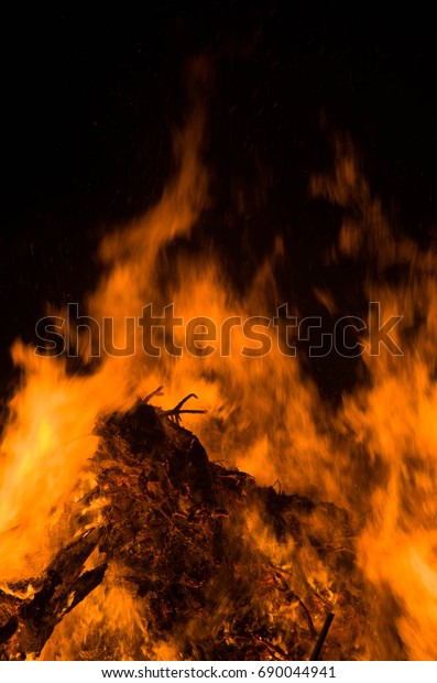 Real Fire Flame Render Bonfire Campfire Stock Photo 690044941 ...