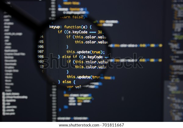Real Java Script Code Developing Screen Stock Photo 701811667 ... Real Java Script Code Developing Screen Stock Photo 701811667 ...