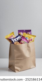 Many Snacks Chocolates Inside Cars Console AI-generated image ...