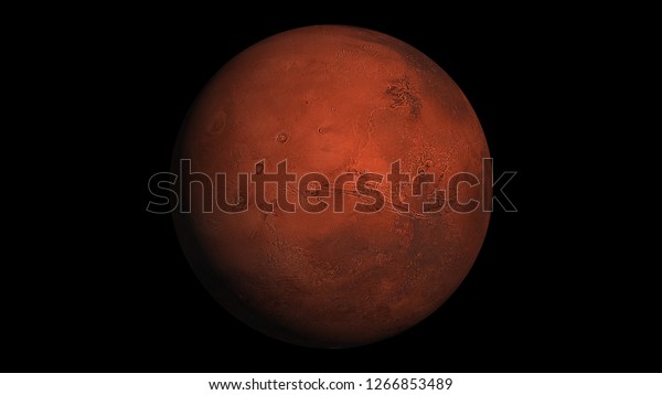 Стоковая фотография 1266853489: Realistic Mars Space Texture Map ...