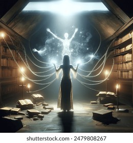 Realistic Using Magick Remove Evil Curse AI-generated image 2456276099 ...