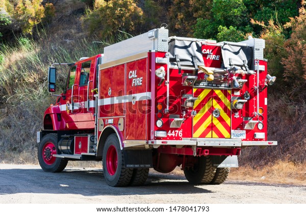 Rear Side View Cal Fire Engine Stock Photo 1478041793 | Shutterstock