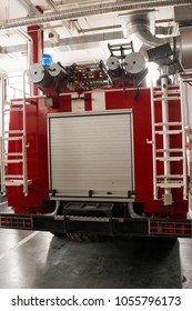 Rear View Fire Engine Stock Photo 1055796173 | Shutterstock