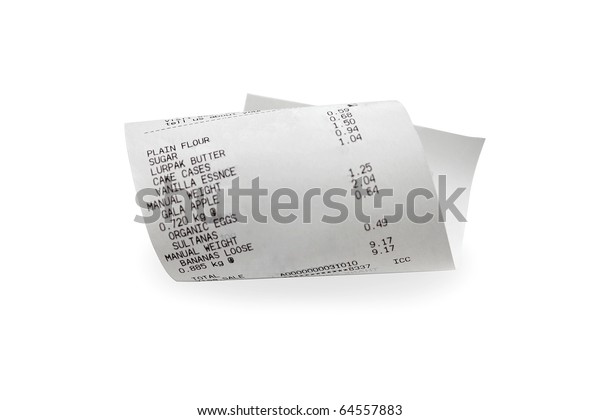 Receipt Stock Photo (Edit Now) 64557883