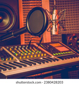 Broad Recording Studio Background AI-generated image 2380428471 ...
