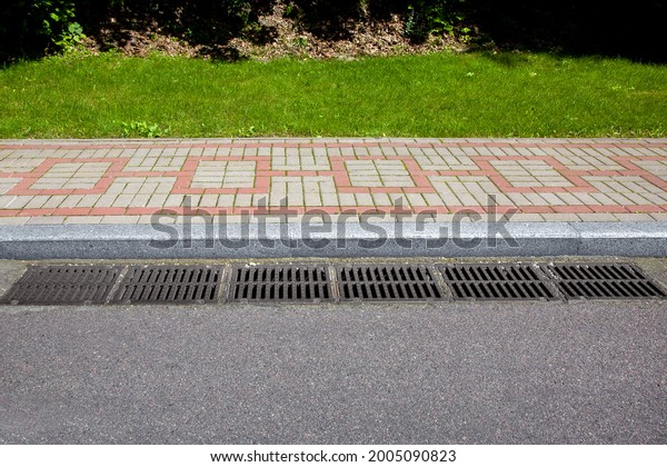 Rectangular Hatches Lattice Drain System Drainage Stock Photo (Edit Now ...