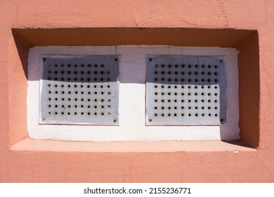 Rectangular Hole Concrete Wall House Ventilation Stock Photo 2155236771 ...