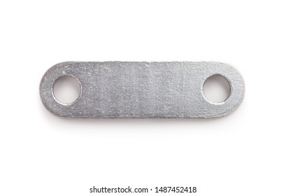 Rectangular Metal Plate Rounded Edges Screw Stock Photo 1487452418 ...