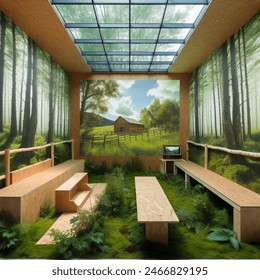 Rectangular Room 5m X 3m Plywood AI-generated image 2466830207 ...