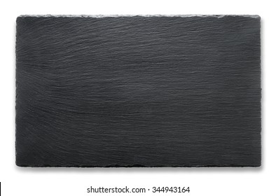 Rectangular Slate Stand Isolated On White Stock Photo (Edit Now) 345787664