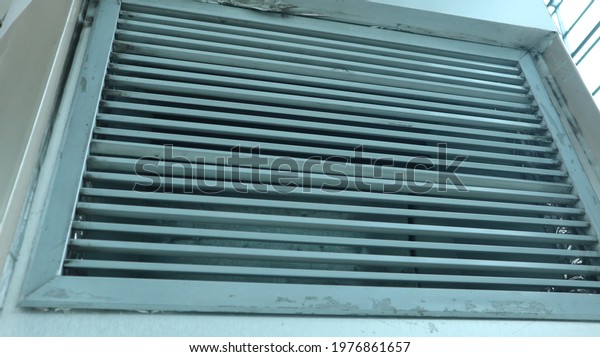 Rectangular Ventilation Grilles Exhaust Supply Ventilation Stock Photo ...