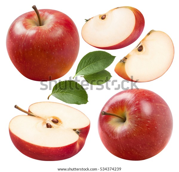 Red Apple Set 2 Isolated On Stock Photo 534374239 | Shutterstock