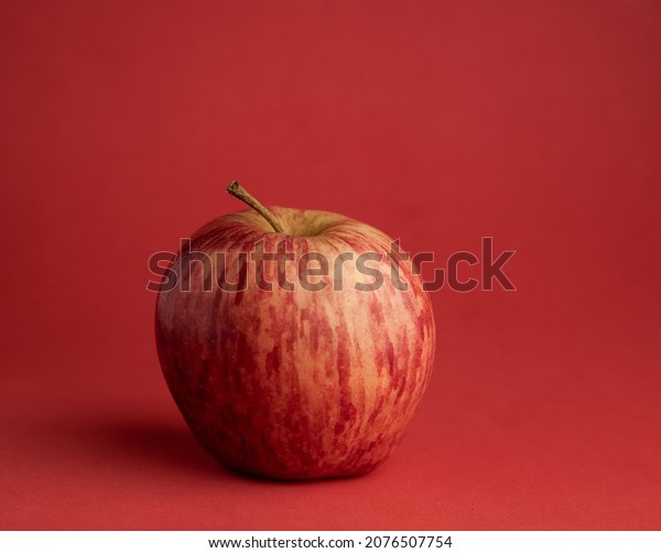 Red Apple Side View Placed Isolated Stock Photo 2076507754 | Shutterstock