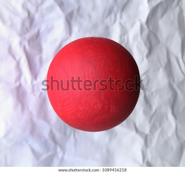 Red ball with texture