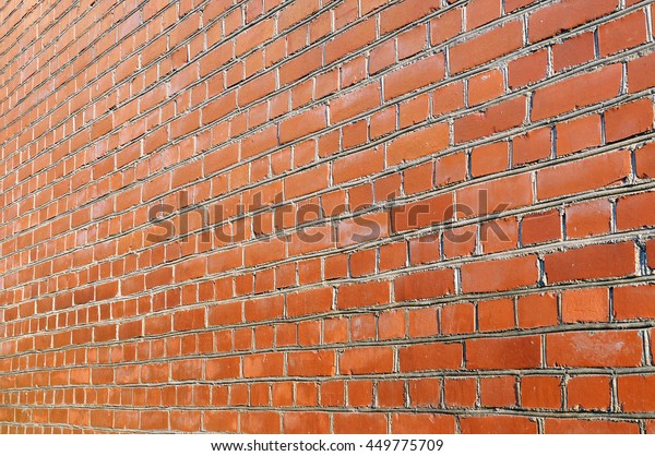 Red Brick Wall Side View Stock Photo 449775709 | Shutterstock