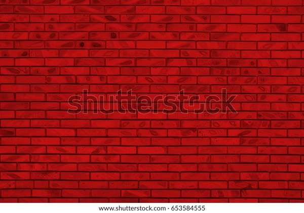 Red Brick Wall Texture Irregular Grunge Stock Photo 653584555 ...