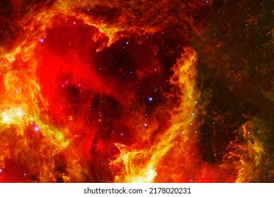 Red Bright Space Nebula Elements This Stock Photo 2178020231 | Shutterstock
