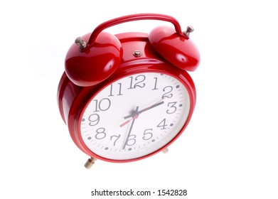 Red Clock Stock Photo 1542828 | Shutterstock
