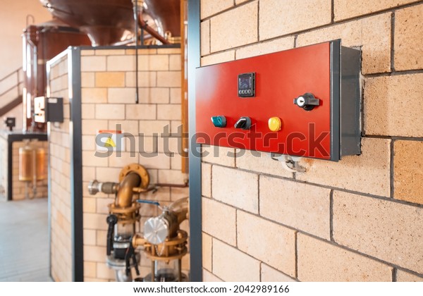 Red Control Panel Toggle Switches Indicator Stock Photo 2042989166 ...