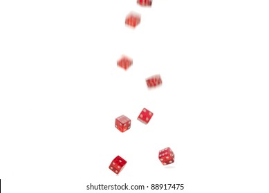 Red Dice Falling Specific Focus Stock Photo 88917475 | Shutterstock