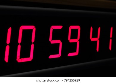 Red Digital Timer Numbers Counting Stock Photo 794255929 | Shutterstock