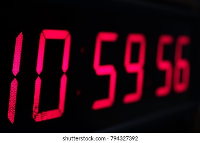 Red Digital Timer Numbers Counting Stock Photo (Edit Now) 794327392