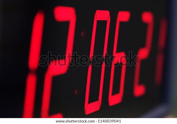 Red Digital Timer Numbers Counting Stock Photo 1140039041 | Shutterstock