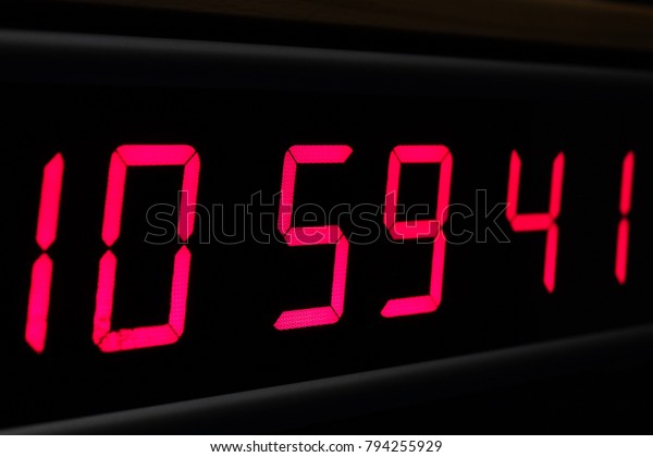 Red Digital Timer Numbers Counting Stock Photo 794255929 | Shutterstock