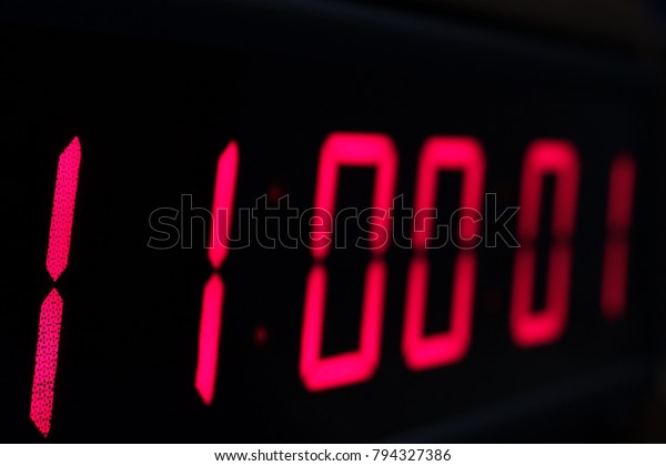 Red Digital Timer Numbers Counting Stock Photo 794327386 | Shutterstock