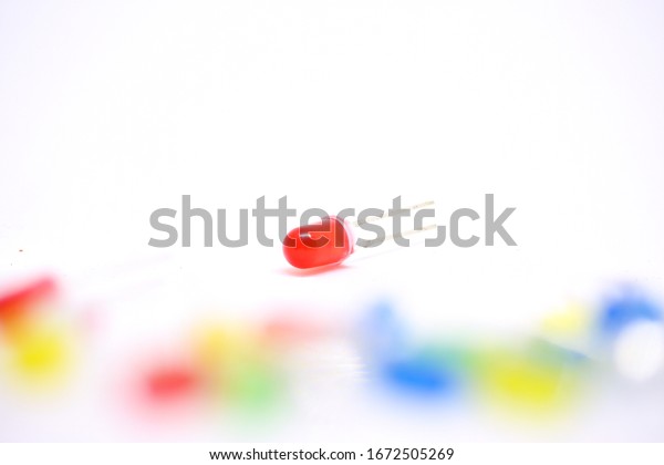 Red Diode Background Isolated Single Red Stock Photo 1672505269 ...
