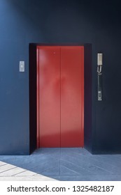 Red Elevator Black Wall Sunlight Stock Photo 1325482187 | Shutterstock